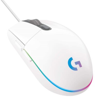Logitech G102 LIGHTSYNC RGB 6 Button Gaming Mouse - White (910-005803)