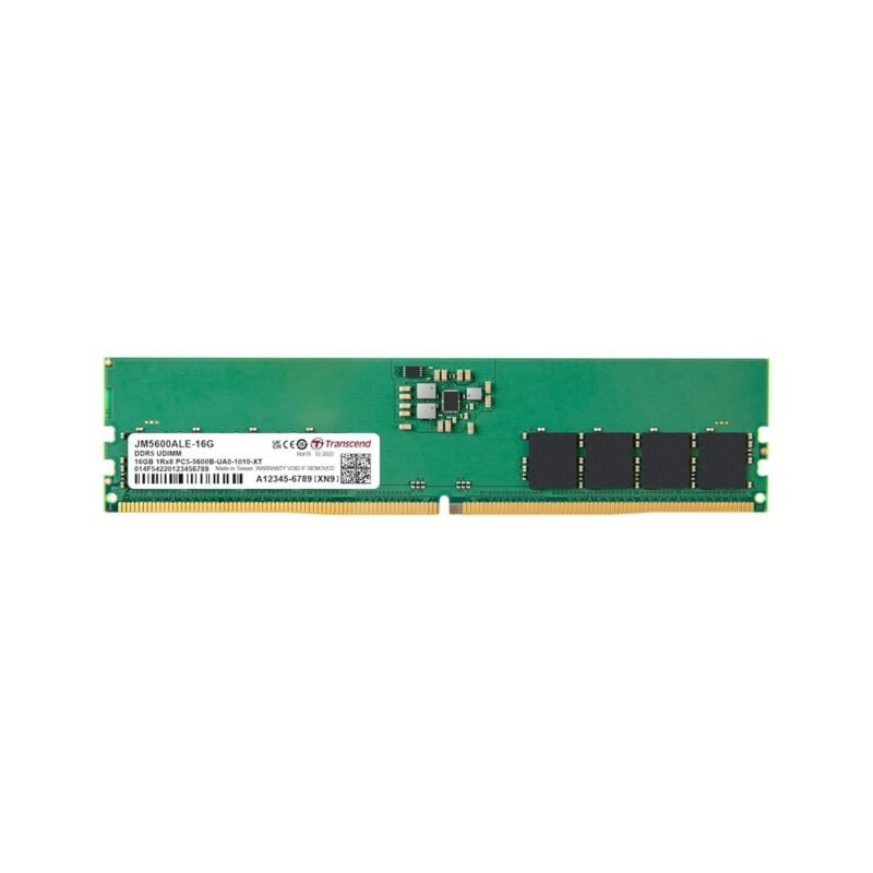 Transcend DDR5 Memory Module 5600MHZ – 16GB Desktop RAM - Pacific Computers